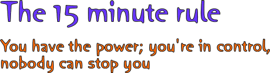 The 15 minute rule – LifeSIGNS