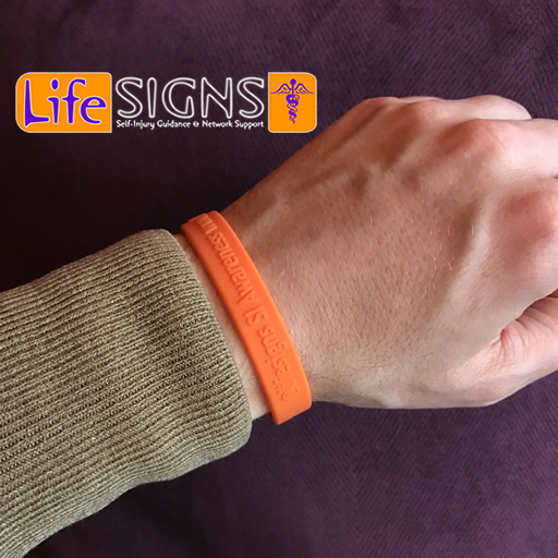Self-Injury Awareness wristbands for 2017 | LifeSIGNS